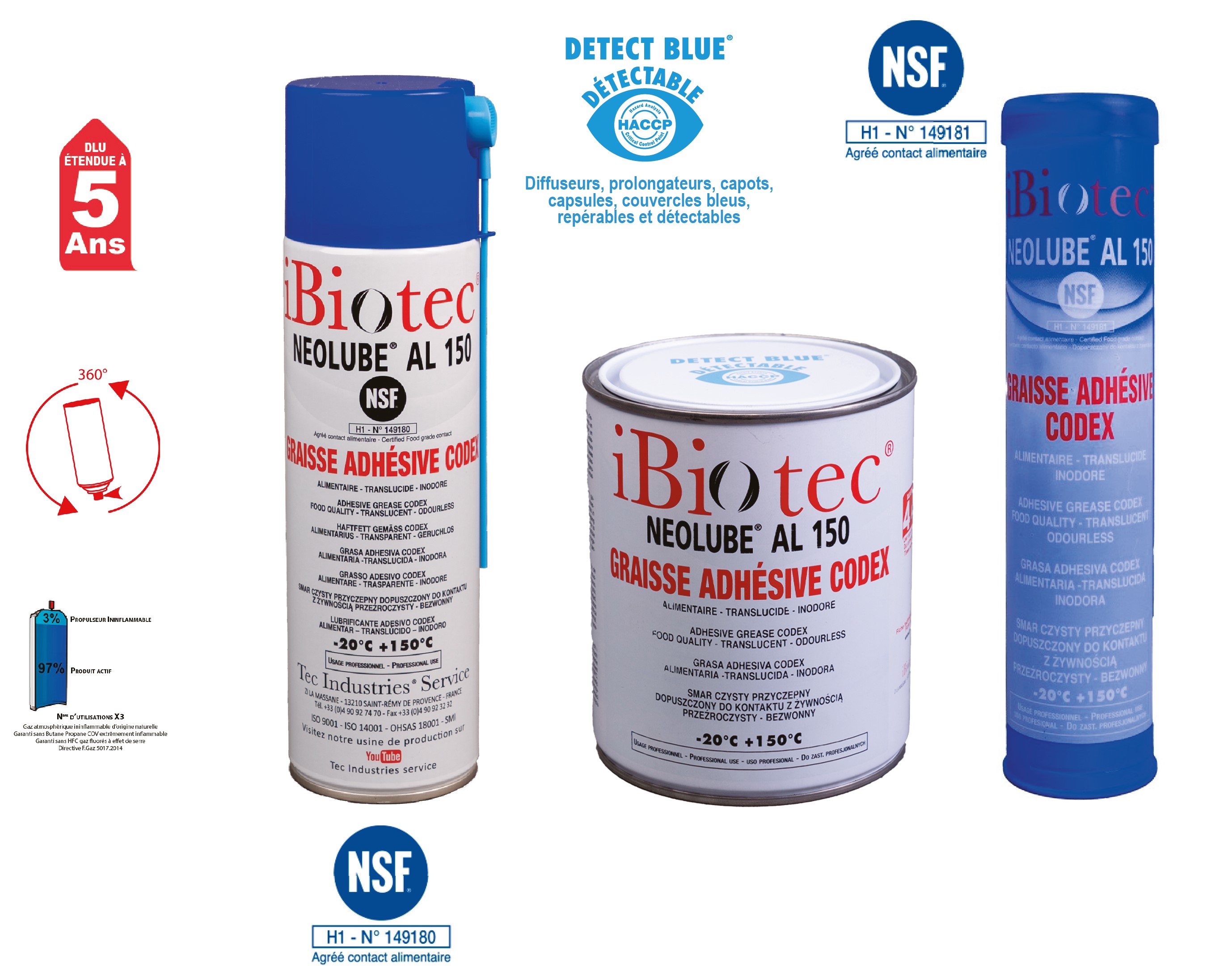 ibiotec graisse codex translucide - NEOLUBE® AL 150 - Ibiotec - Tec Industries